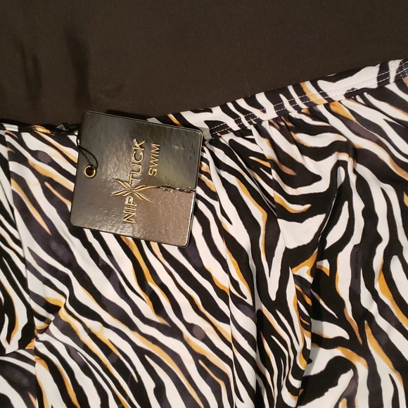 NipTuck | Swim | Niptuck Nwt Bandeau Style Tiger Stripe One Piece ...